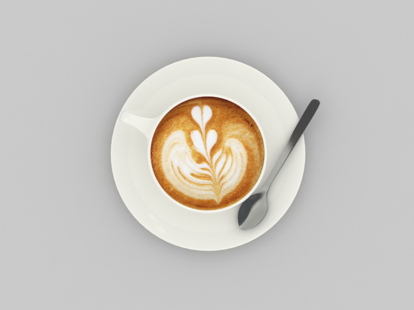 3d latte cup model