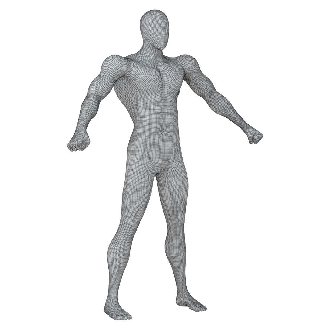 3D Fitness Mannequin Big Muscles Model - TurboSquid 1703259