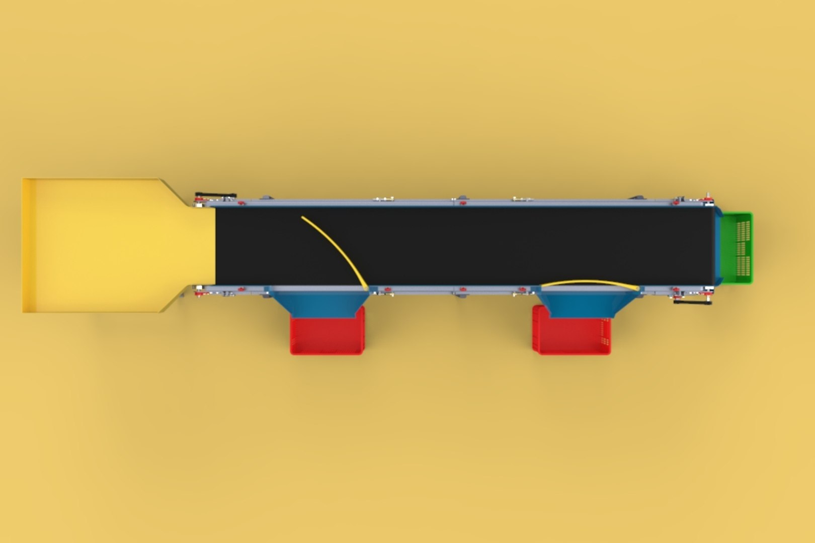 AUTOMATIC SEAFOOD FISH SORTING MACHINE CONVEYOR Model - TurboSquid 1860456