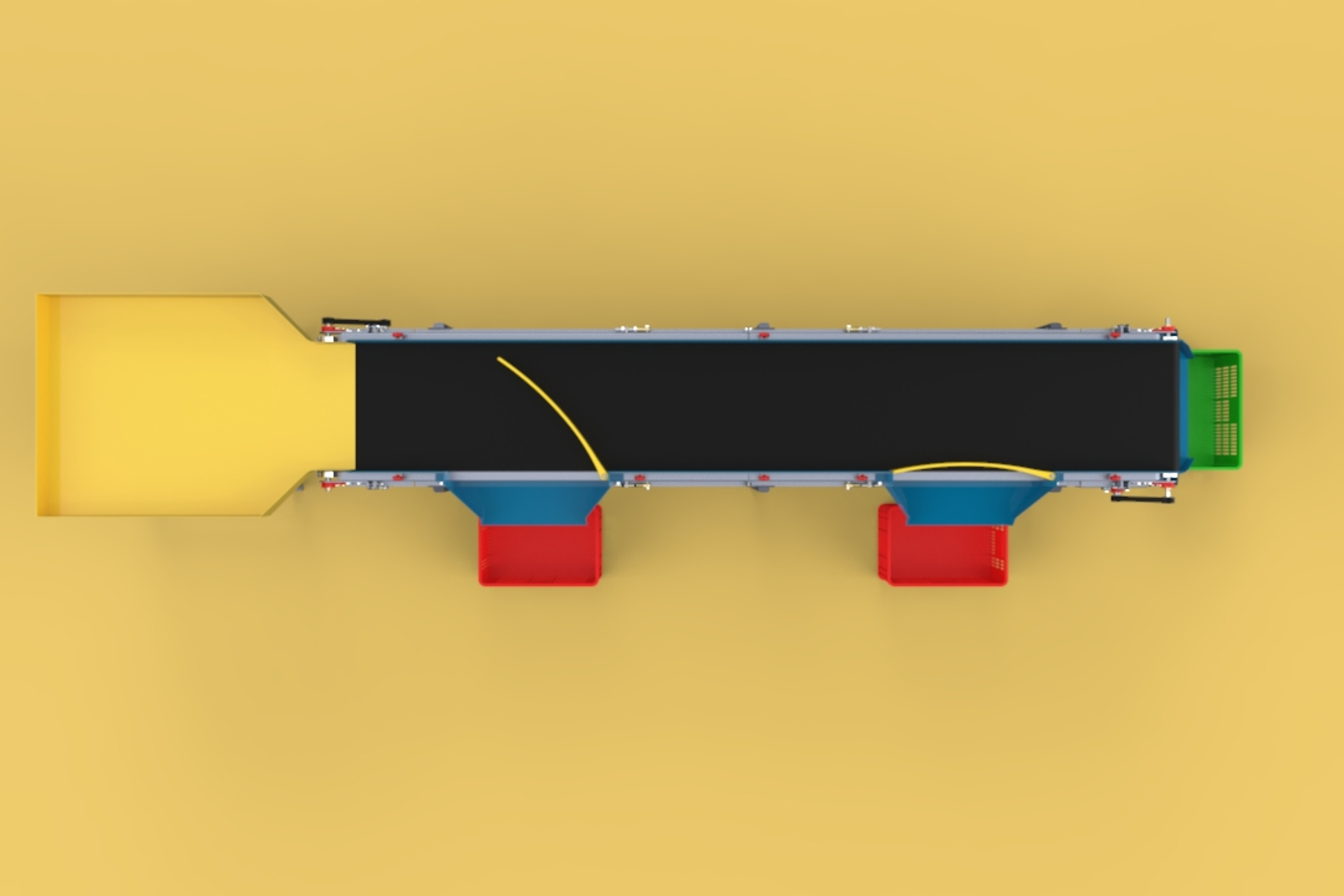 modelo 3d TRANSPORTADOR AUTOMÁTICO DE LA MÁQUINA CLASIFICADORA DE ...