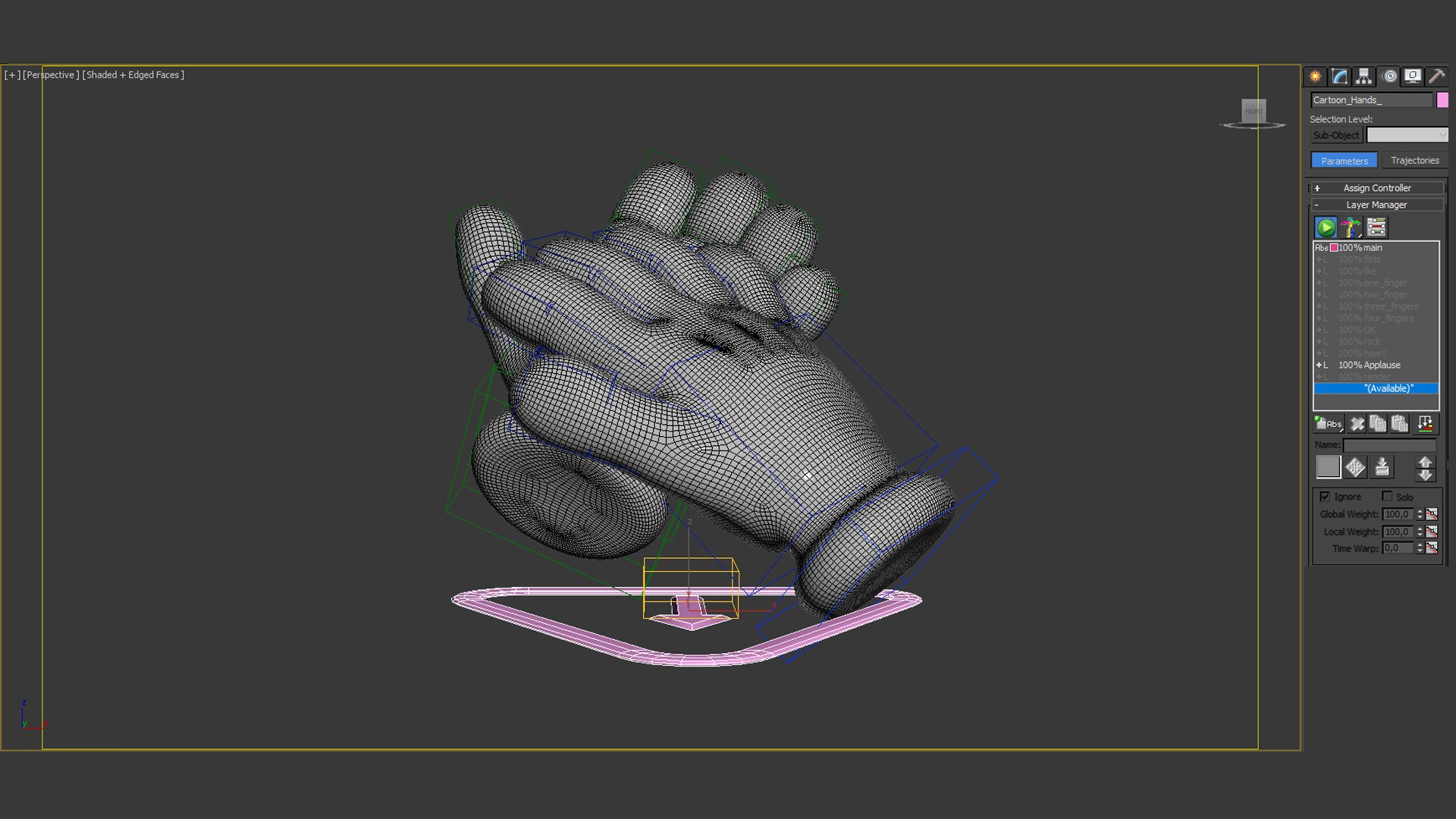 Cartoon hands toon 3D model - TurboSquid 1672373