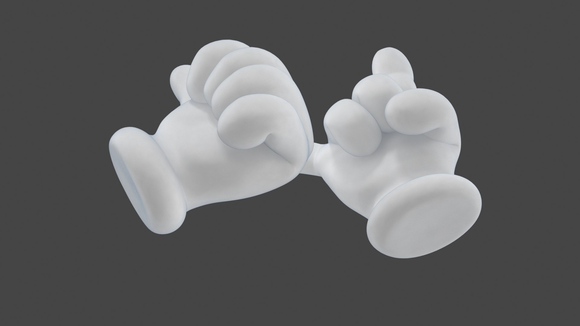 Cartoon hands toon 3D model - TurboSquid 1672373