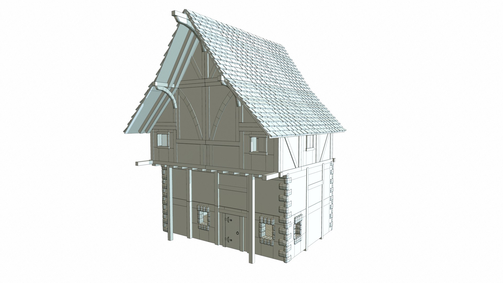 Medieval House 3D Model - TurboSquid 2200201