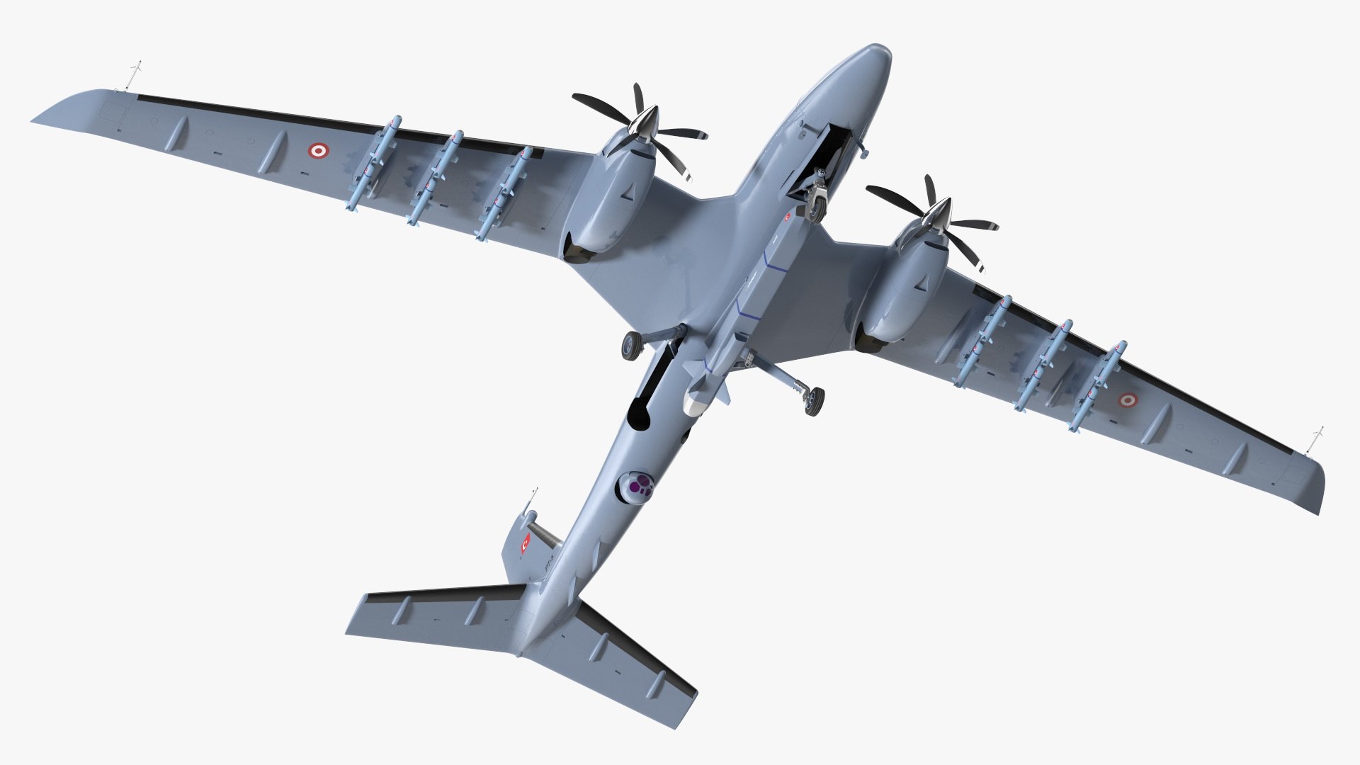 Baykar Bayraktar Akinci Rigged for Maya 3D - TurboSquid 2146615