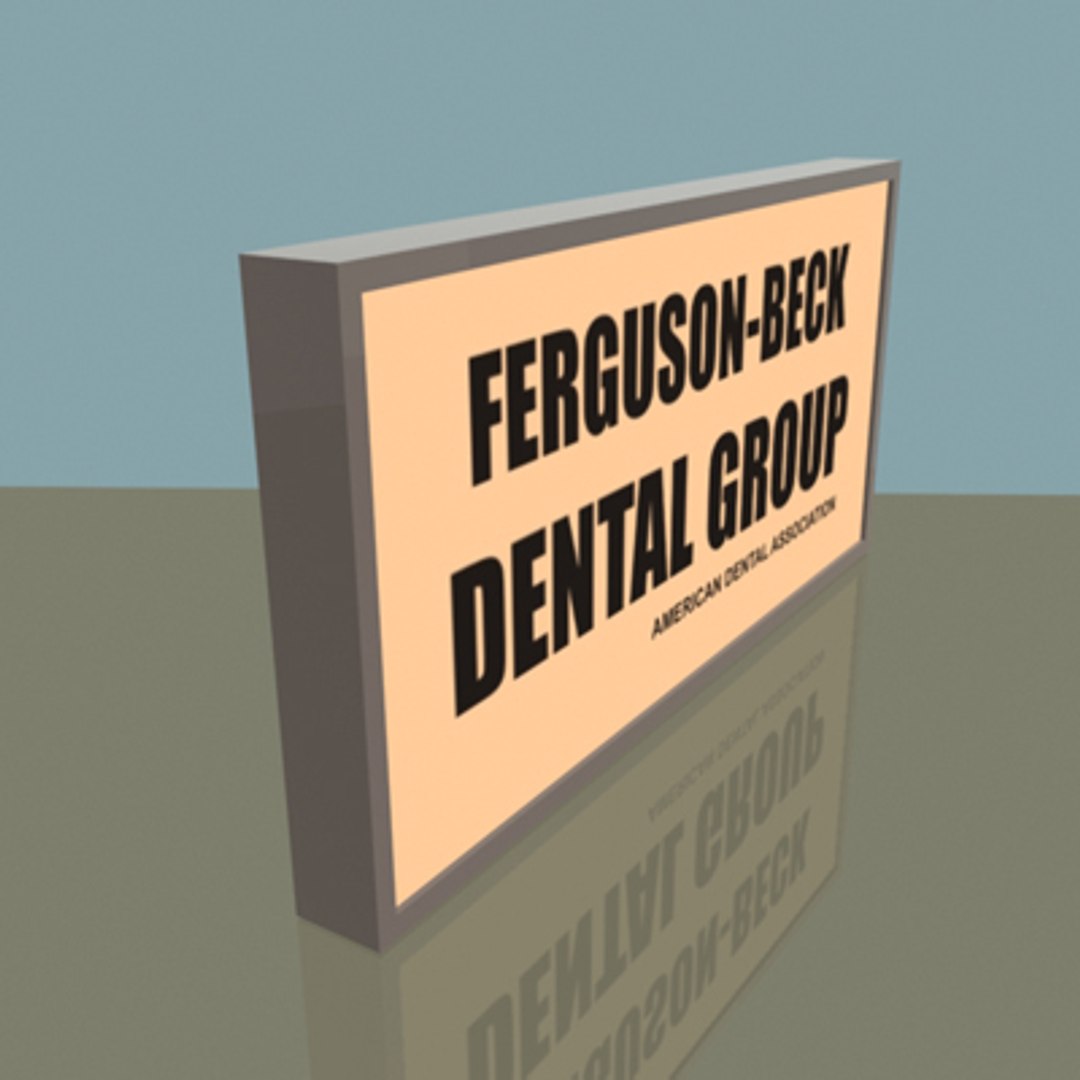 Illuminated Wall Sign 3d Model
