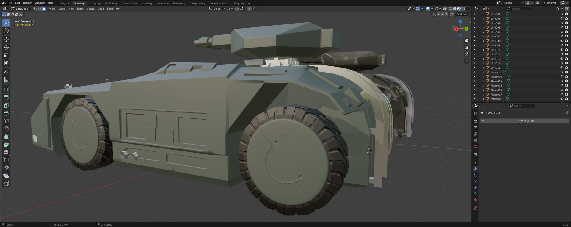 Aliens APC M577 Armored Personnel Carrier Renderable Model Model ...