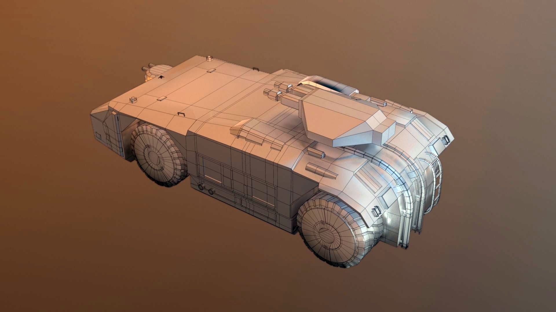 Aliens APC M577 Armored Personnel Carrier Renderable Model Model ...