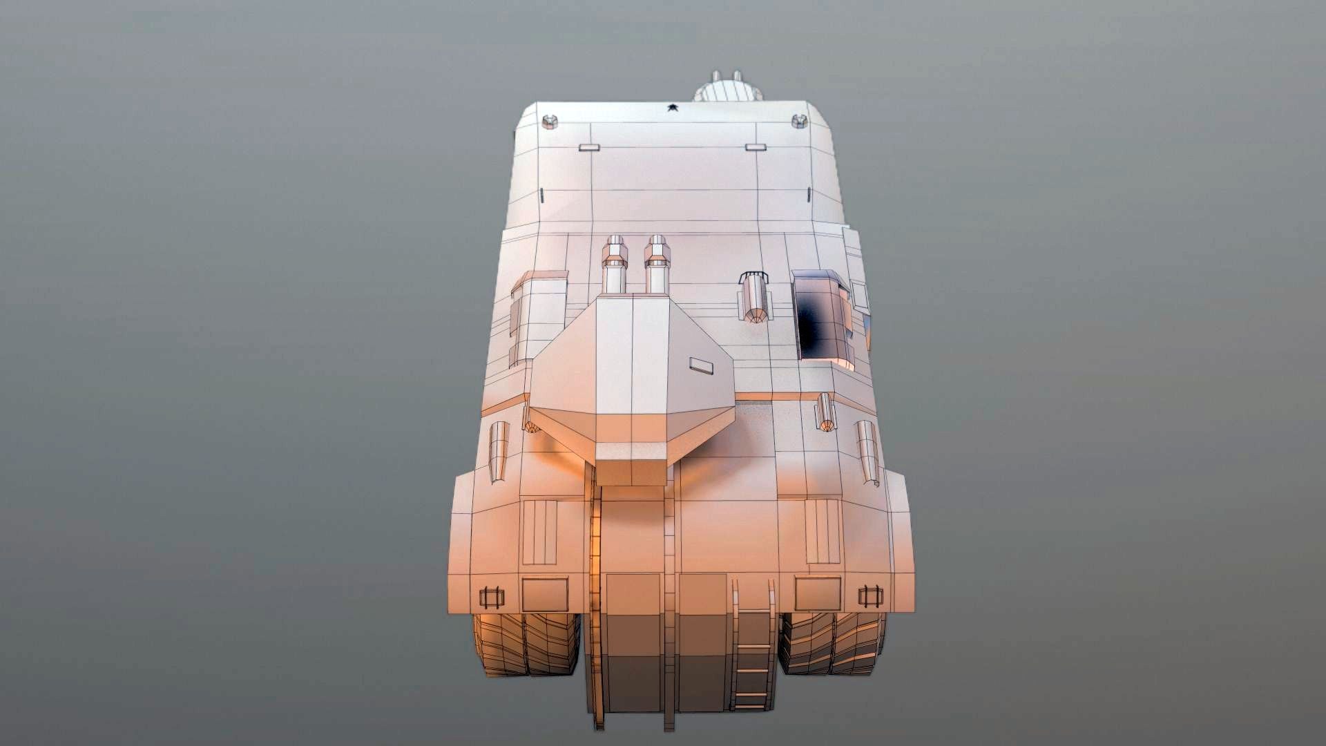 Aliens APC M577 Armored Personnel Carrier Renderable Model Model ...
