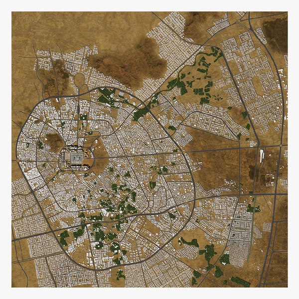 Al Madinah Al Munawara - Al-Masjid Al-Nabawi - Urban 3D-Modell ...