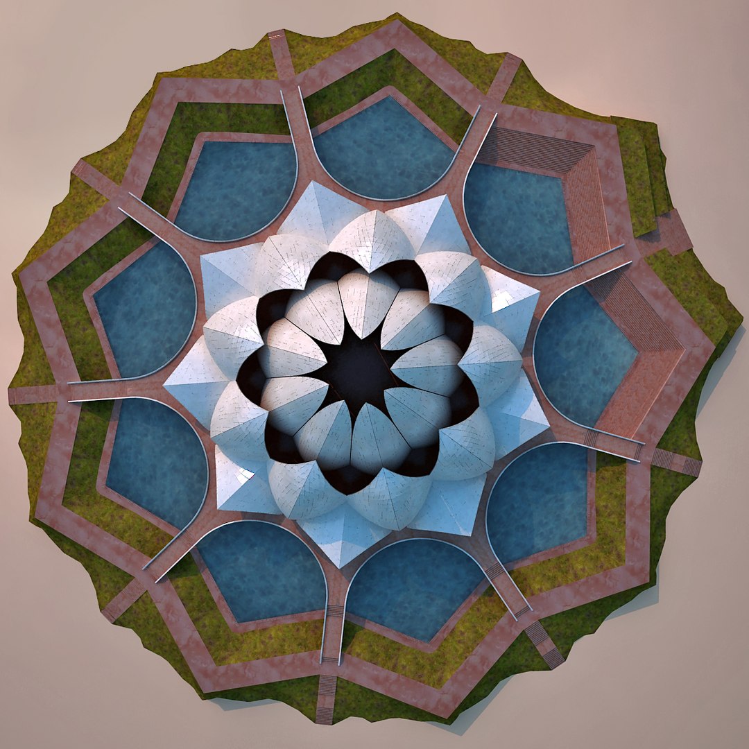 realistic temple 3d max