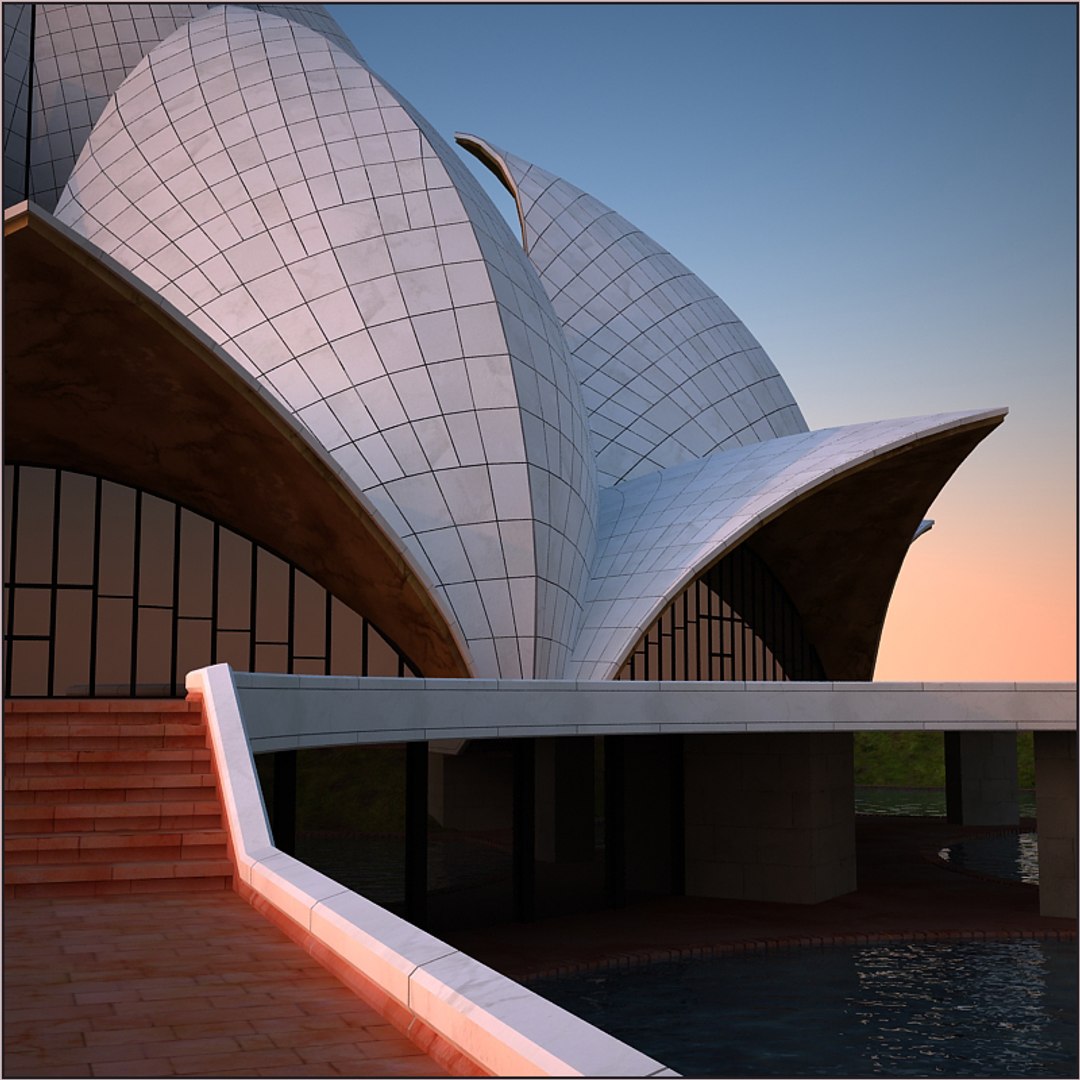 realistic temple 3d max