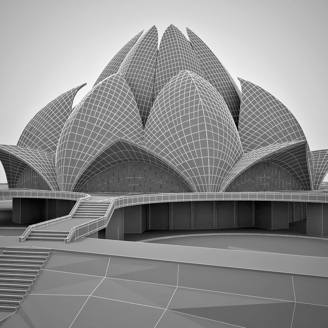 realistic temple 3d max