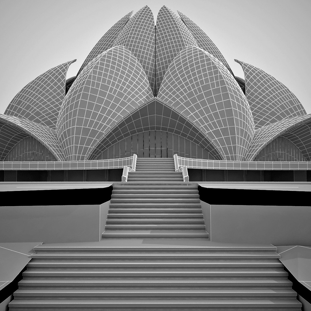 realistic temple 3d max