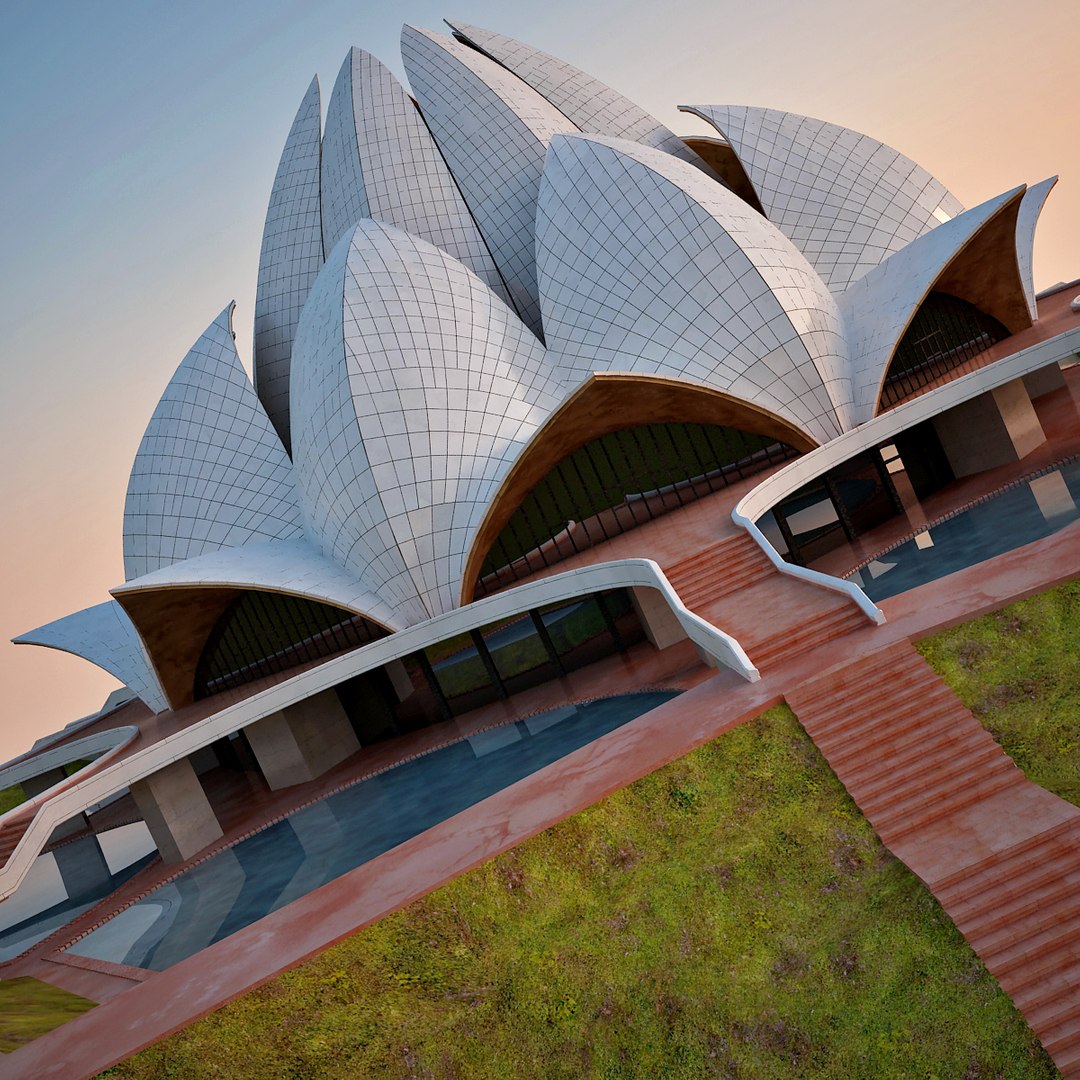 realistic temple 3d max