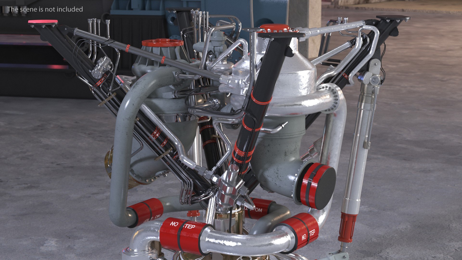 3D Liquid Rocket Engine Model - TurboSquid 2291269