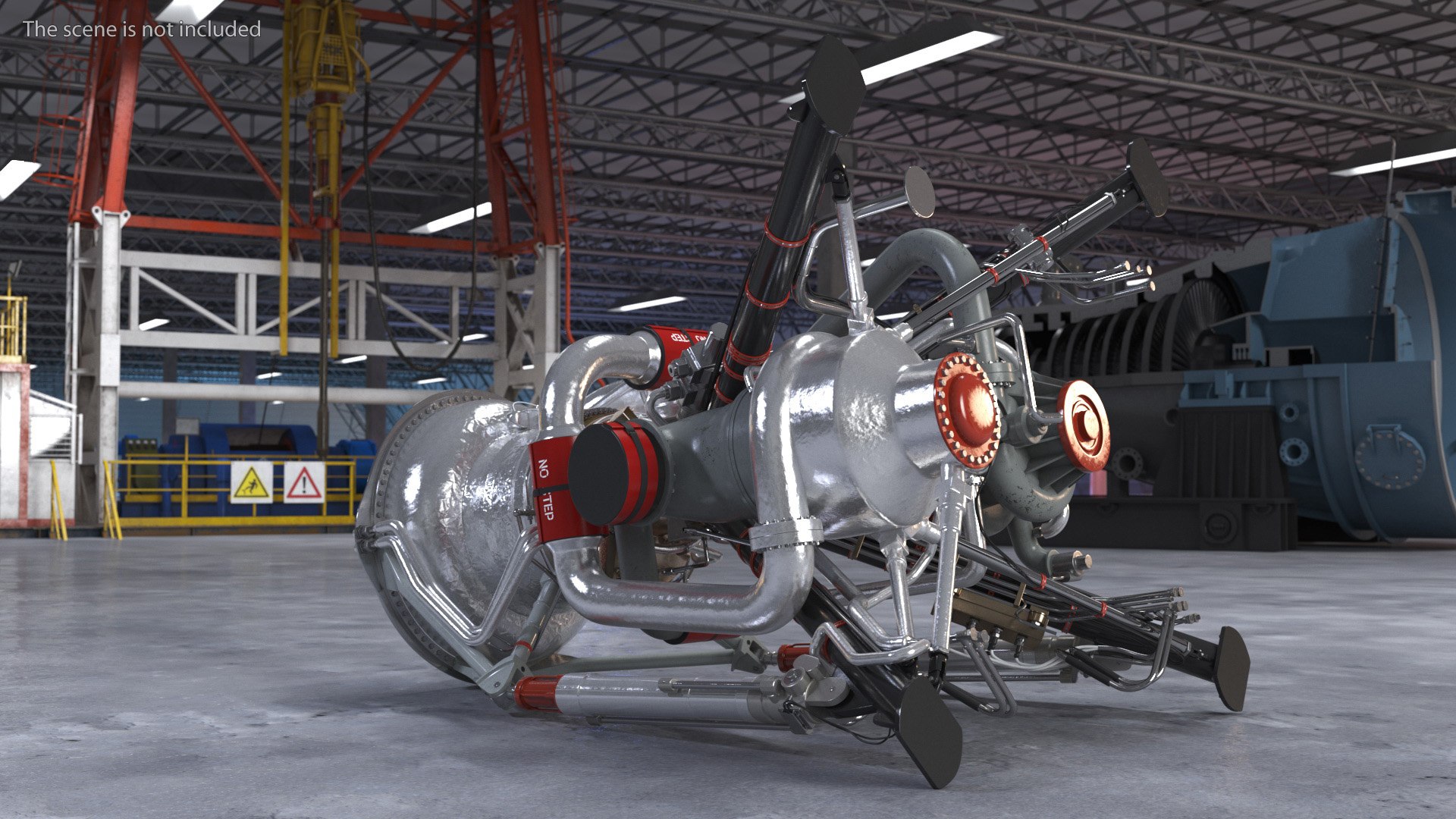 3D Liquid Rocket Engine Model - TurboSquid 2291269