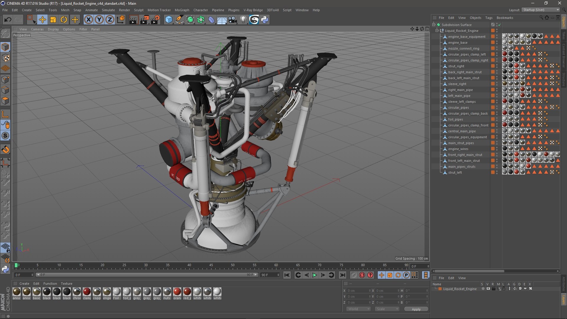 3D Liquid Rocket Engine Model - TurboSquid 2291269