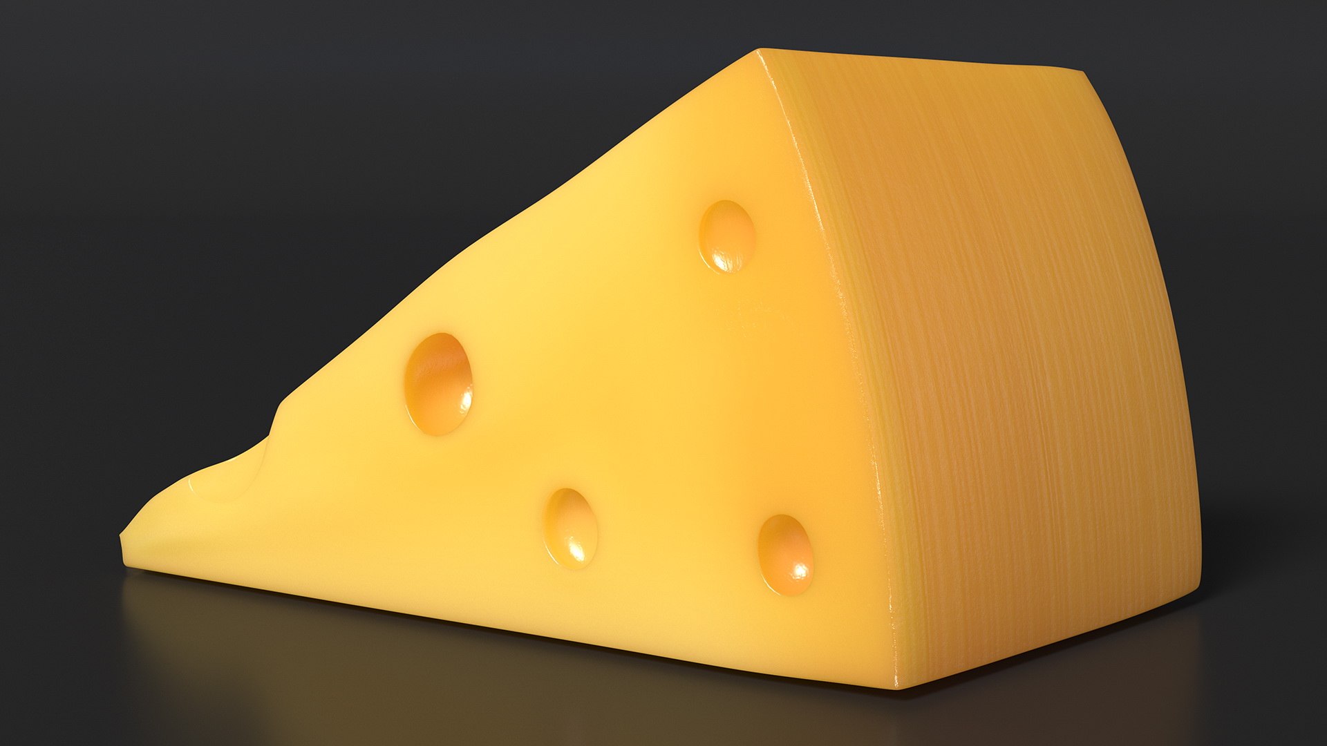 Swiss Cheese Wedge 3D - TurboSquid 2219839