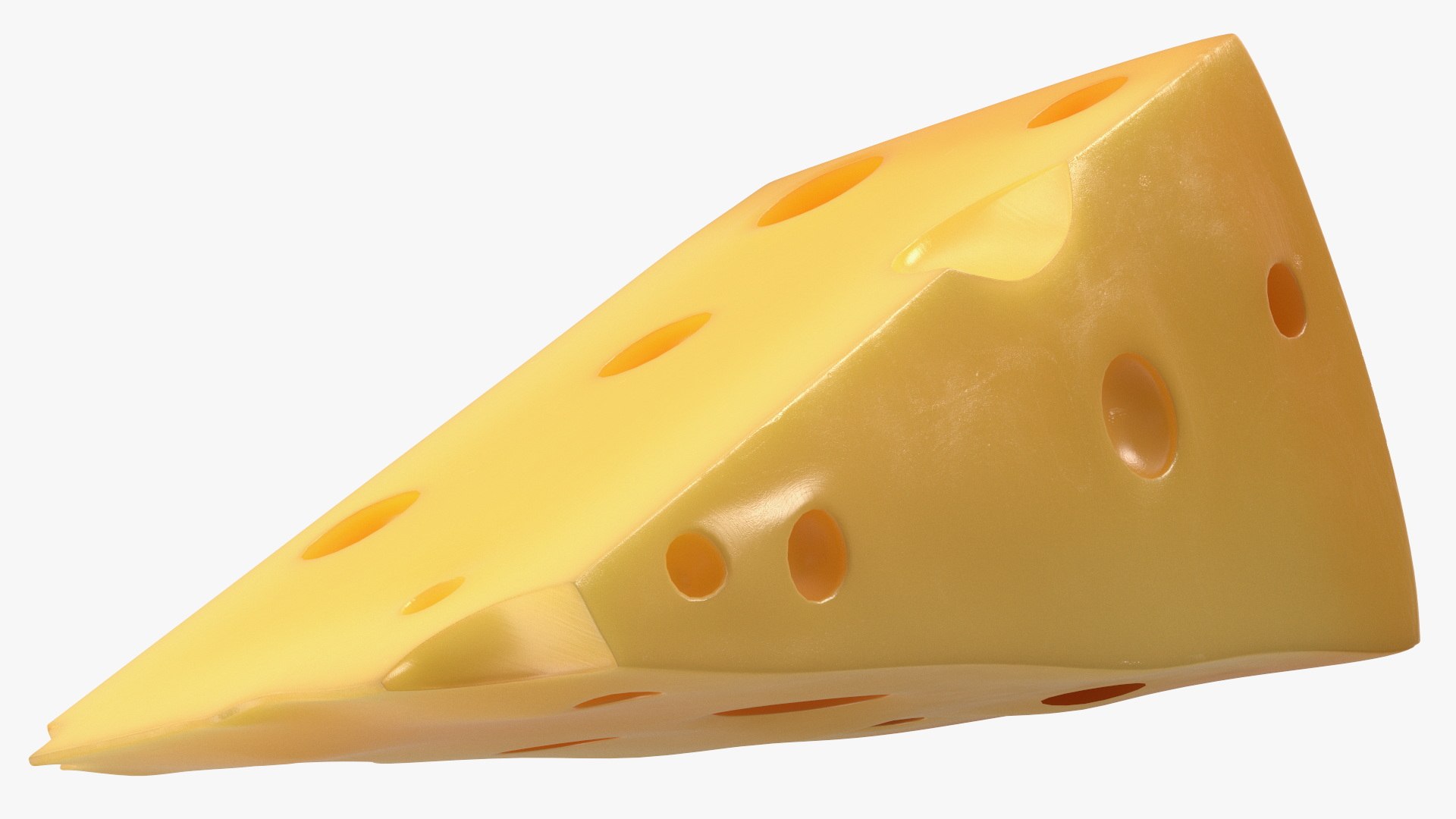 Swiss Cheese Wedge 3D - TurboSquid 2219839
