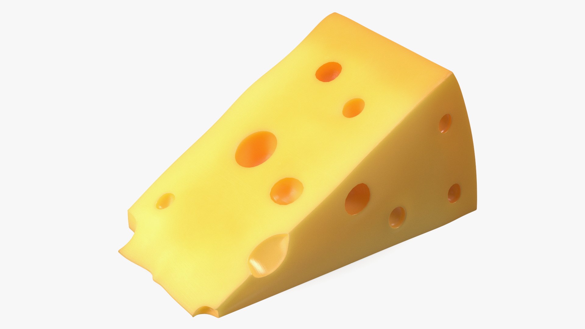 Swiss Cheese Wedge 3D - TurboSquid 2219839