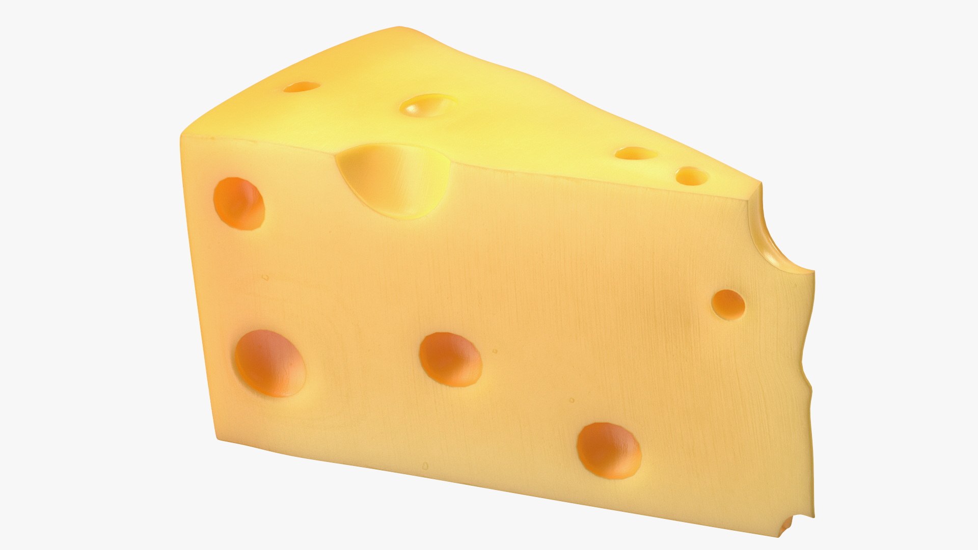 Swiss Cheese Wedge 3D - TurboSquid 2219839