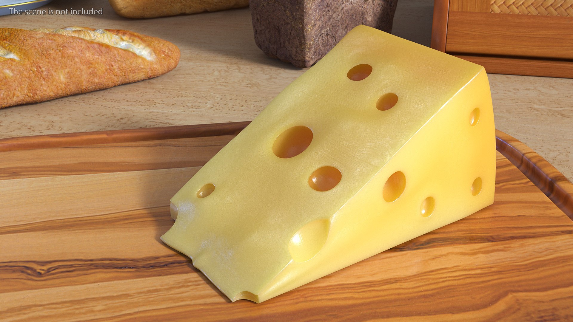 Swiss Cheese Wedge 3D - TurboSquid 2219839