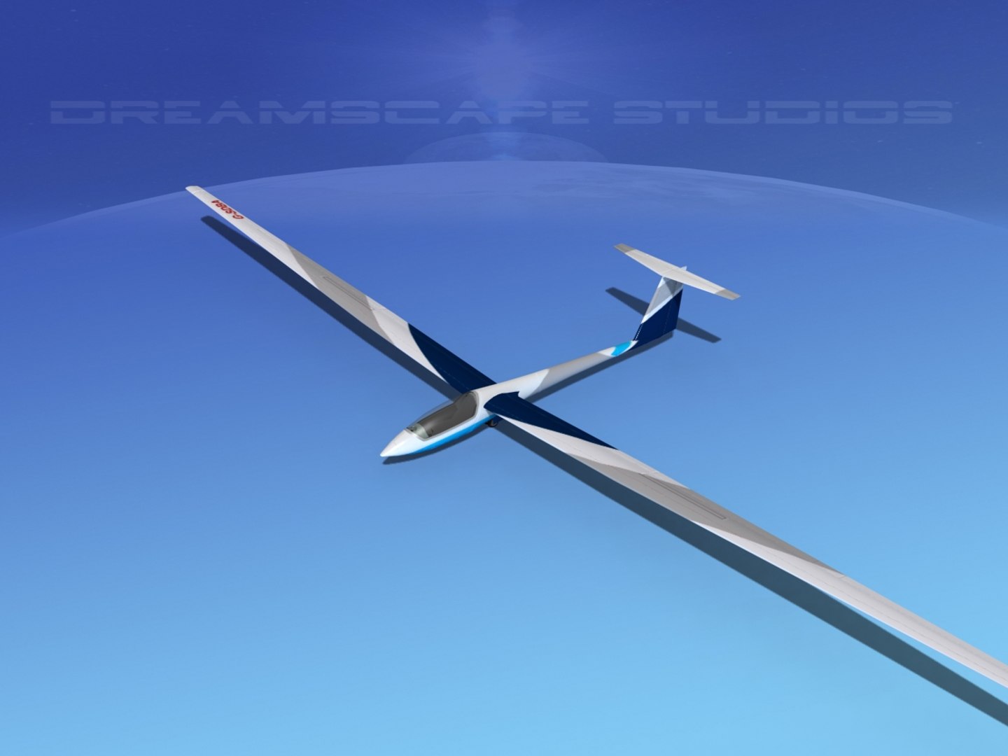 3d Asw 22 Sailplane Model