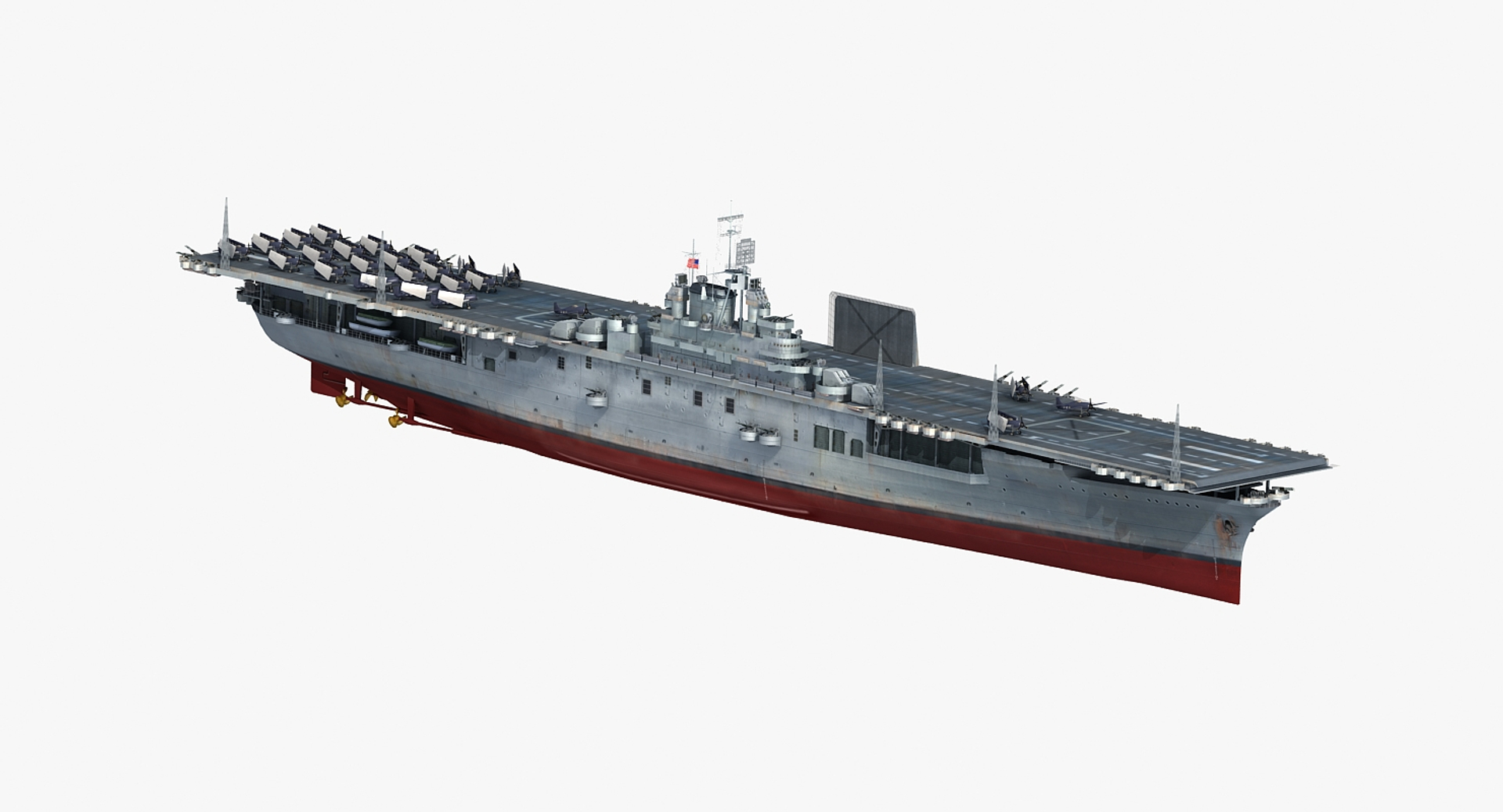 3D Model Uss Intrepid Cv-11 1943 - TurboSquid 1412375