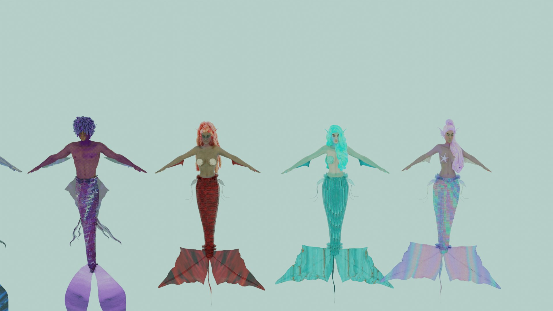 Mermaid 3D model - TurboSquid 2092205