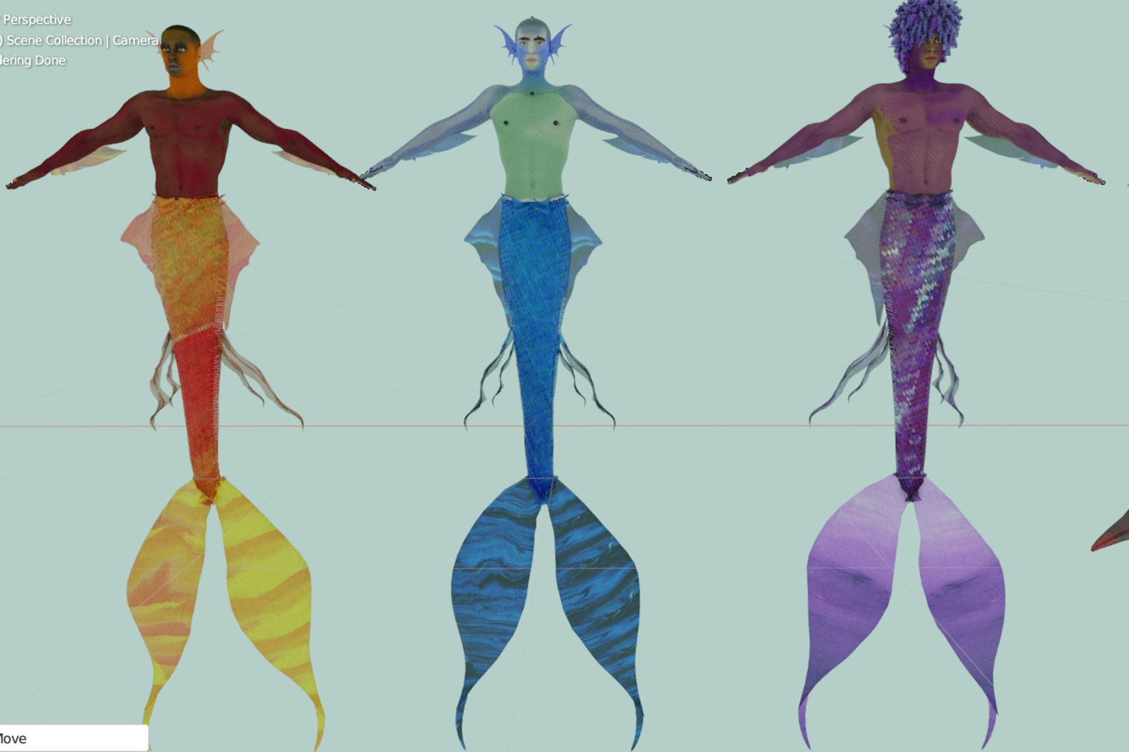 Mermaid 3D model - TurboSquid 2092205