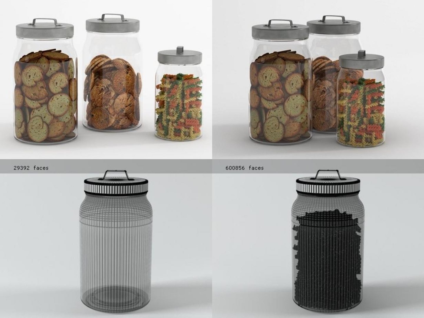 Glass Jar 3D Model - TurboSquid 1176384