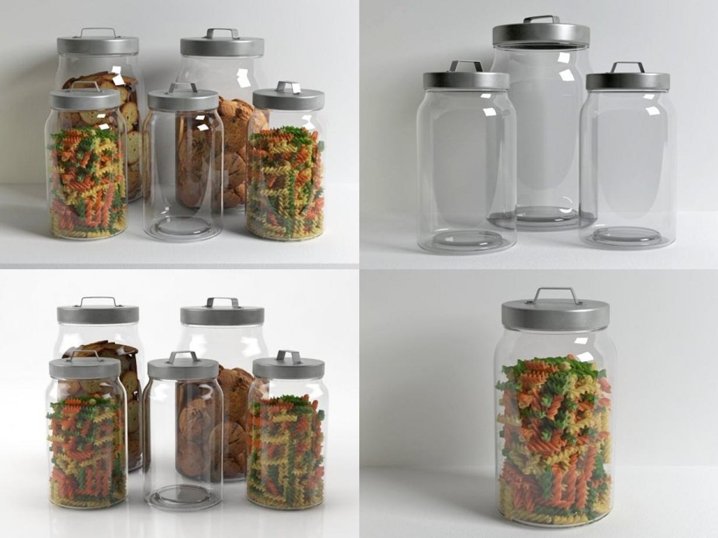 Glass Jar 3D Model - TurboSquid 1176384