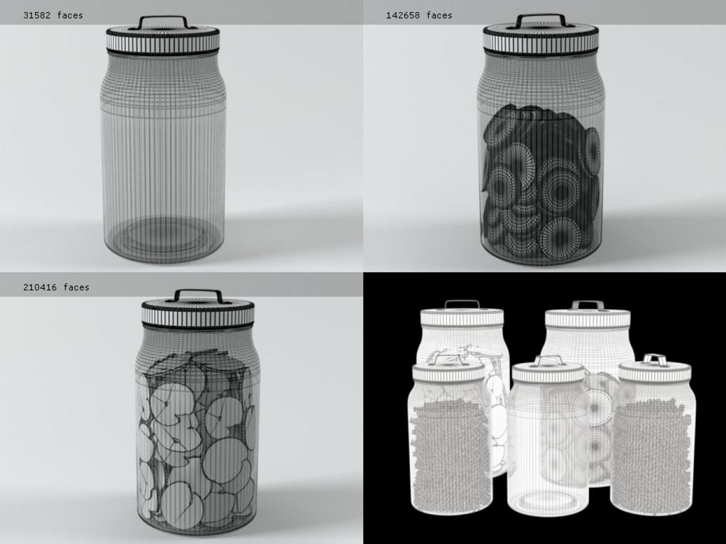 Glass Jar 3D Model - TurboSquid 1176384