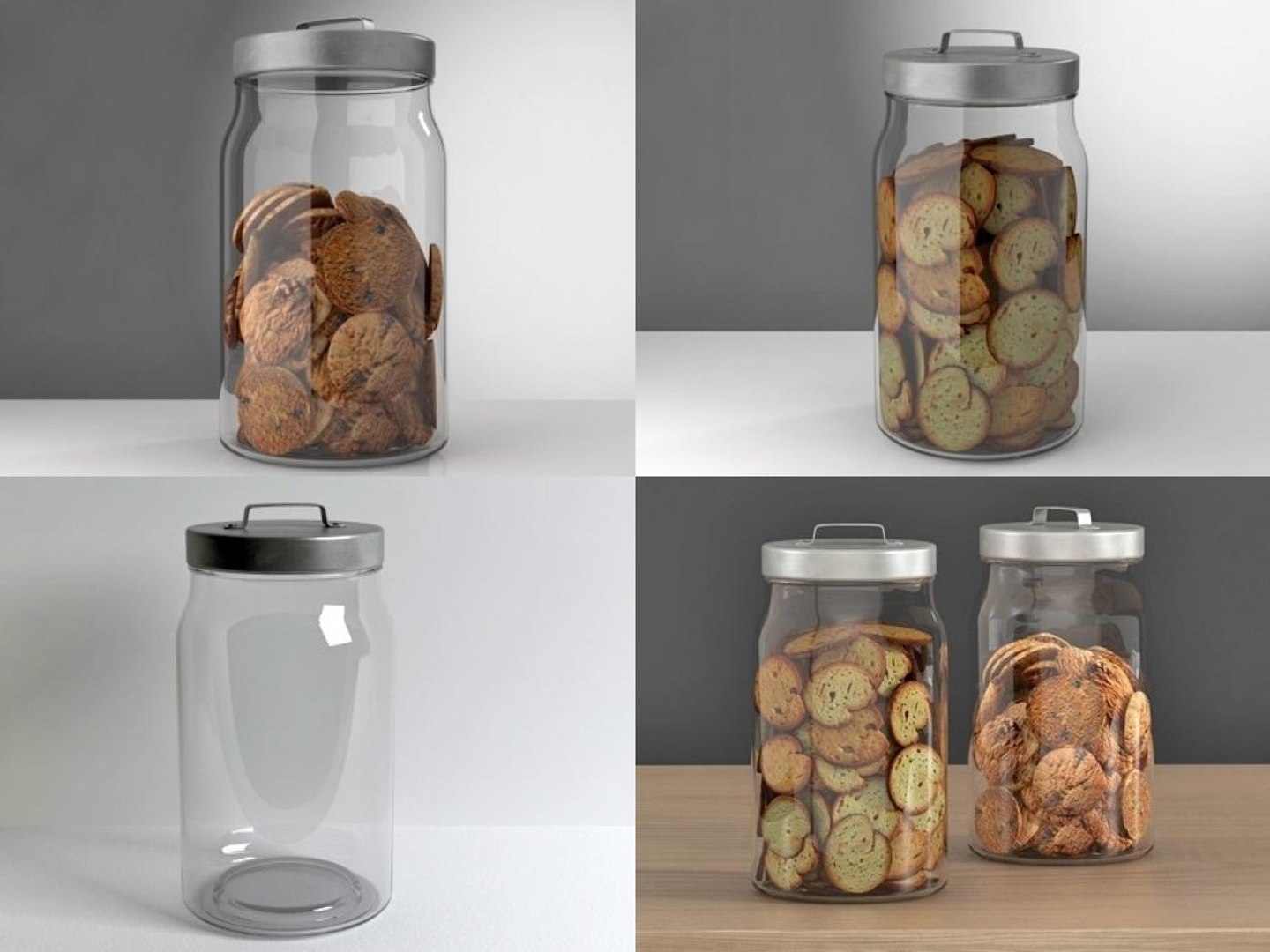 Glass Jar 3D Model - TurboSquid 1176384