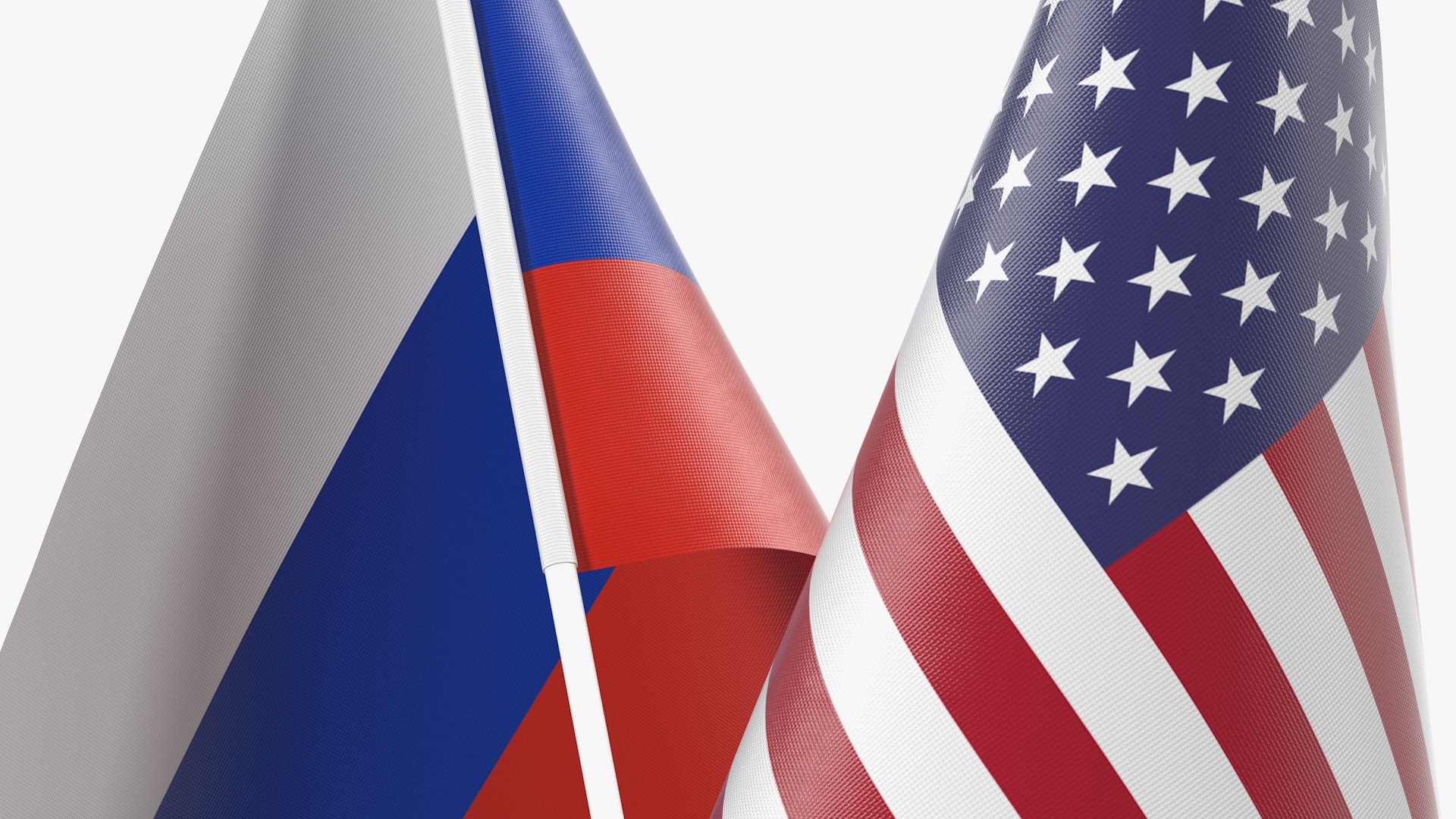 Table Flags Usa Russia 3D Model - TurboSquid 1476331