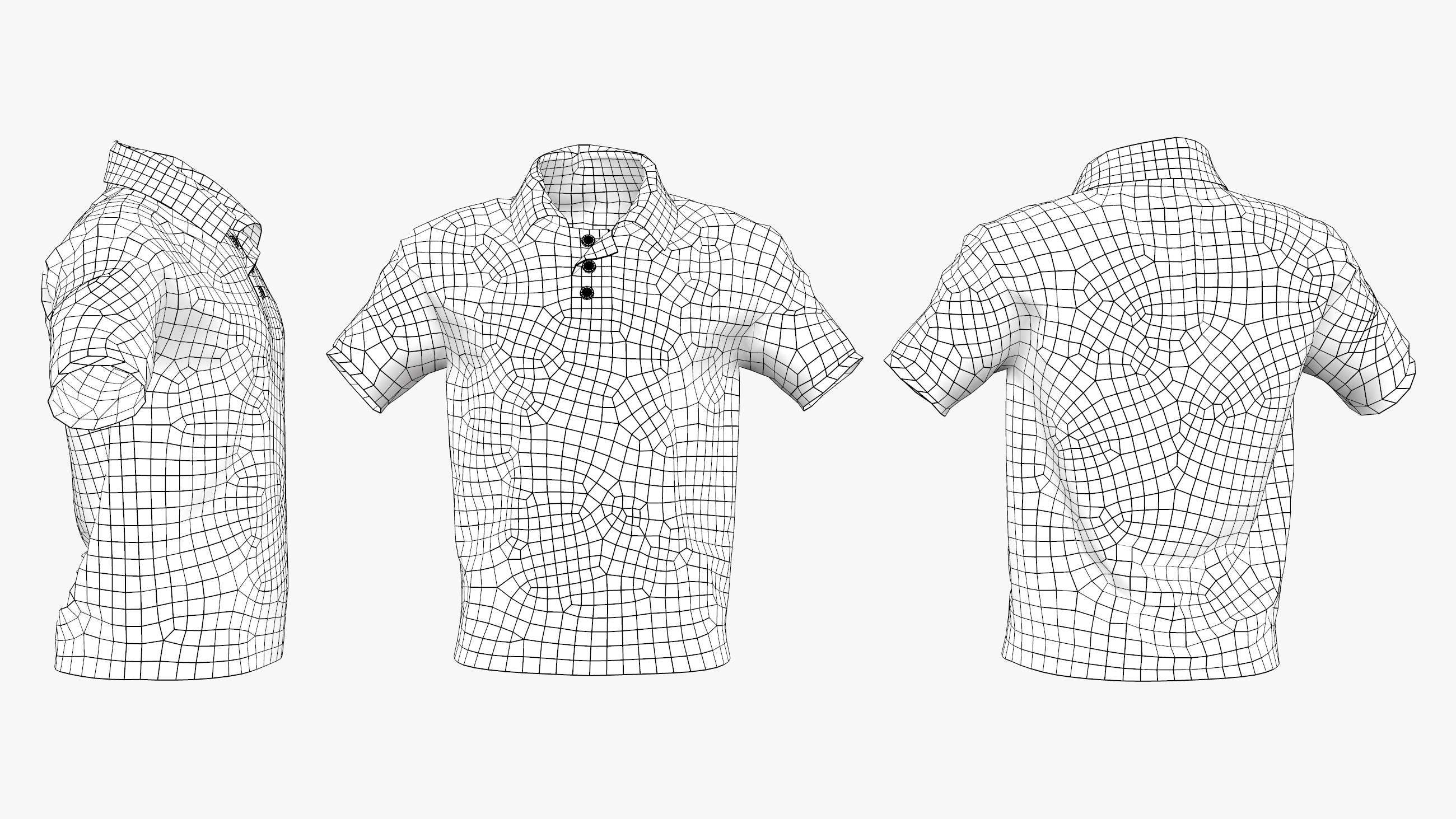 Polo Shirt Open Collar 3D model - TurboSquid 1807107