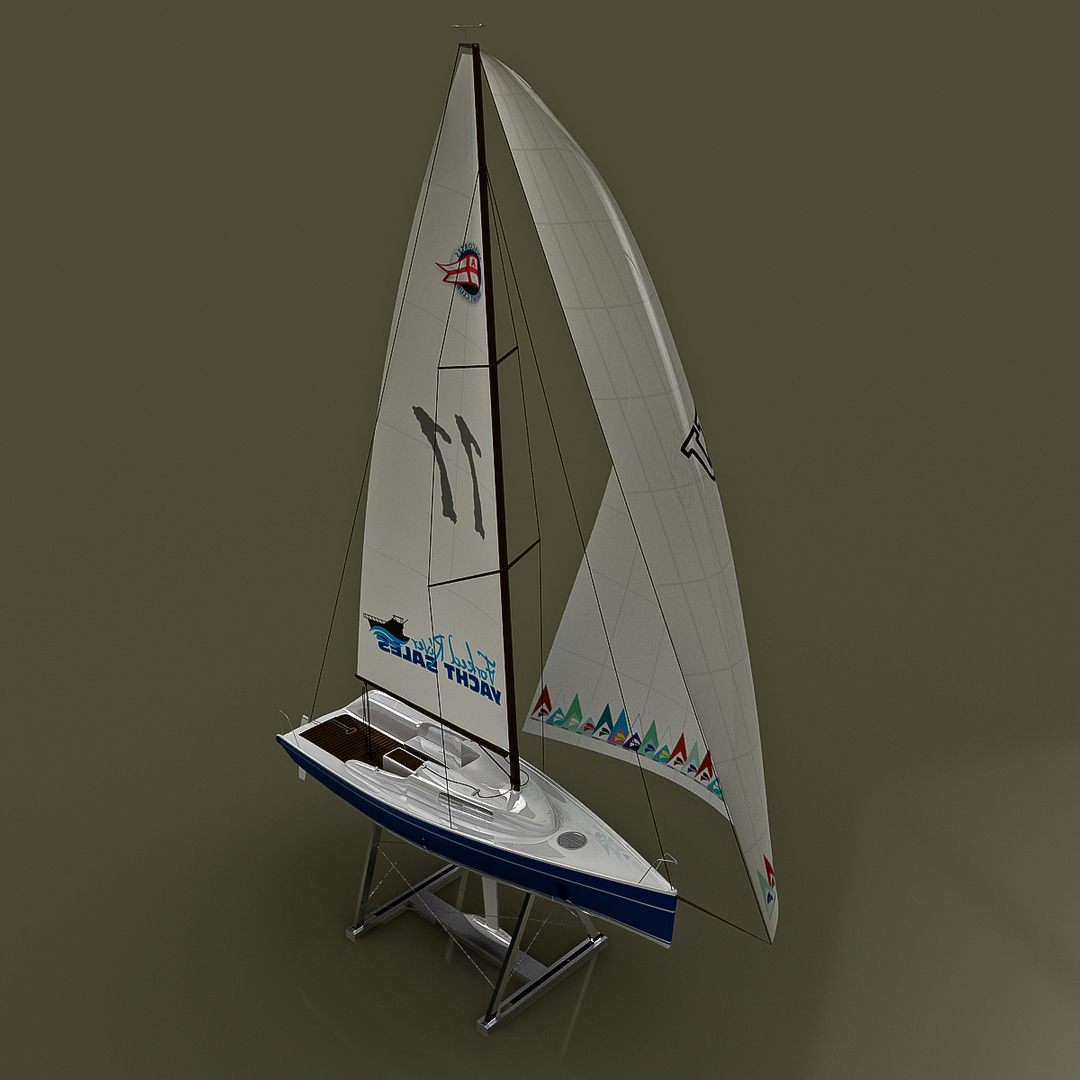 Yacht Columbia 3d Model