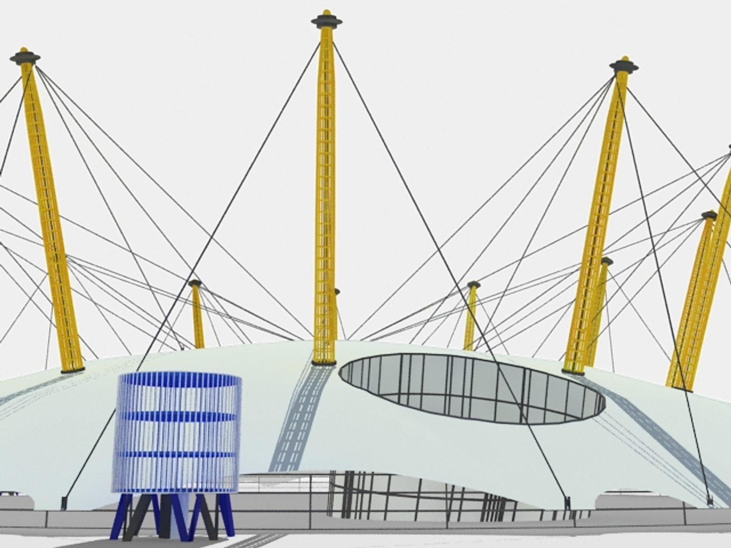 Millennium Dome 3d Model