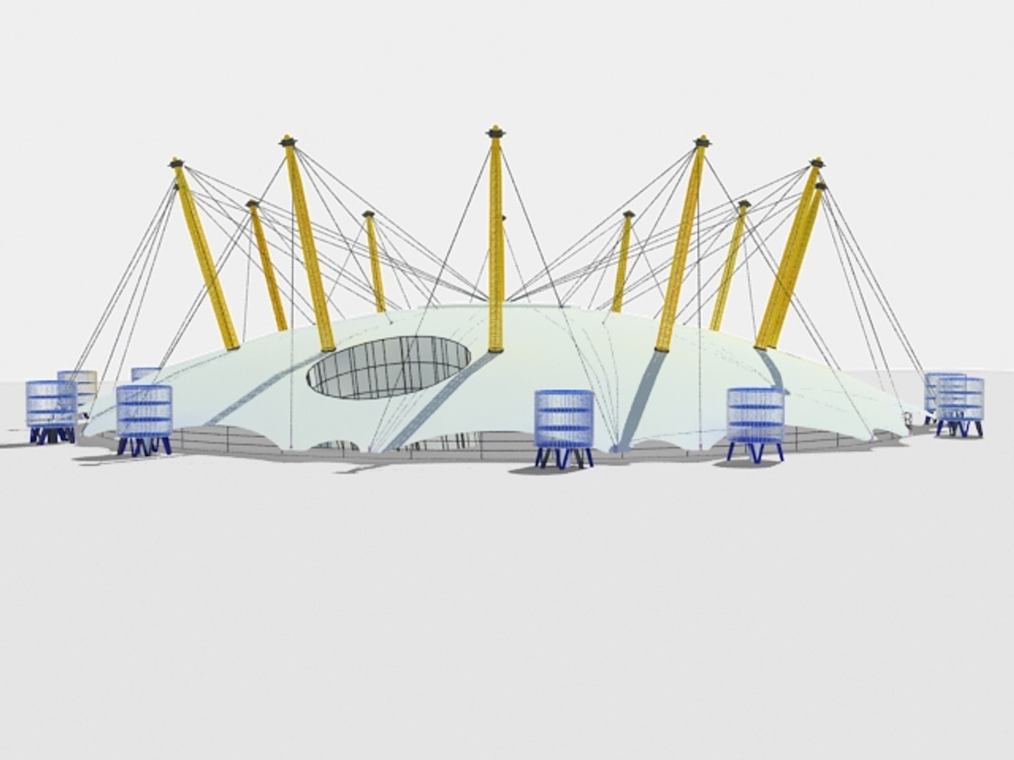 Millennium Dome 3d Model