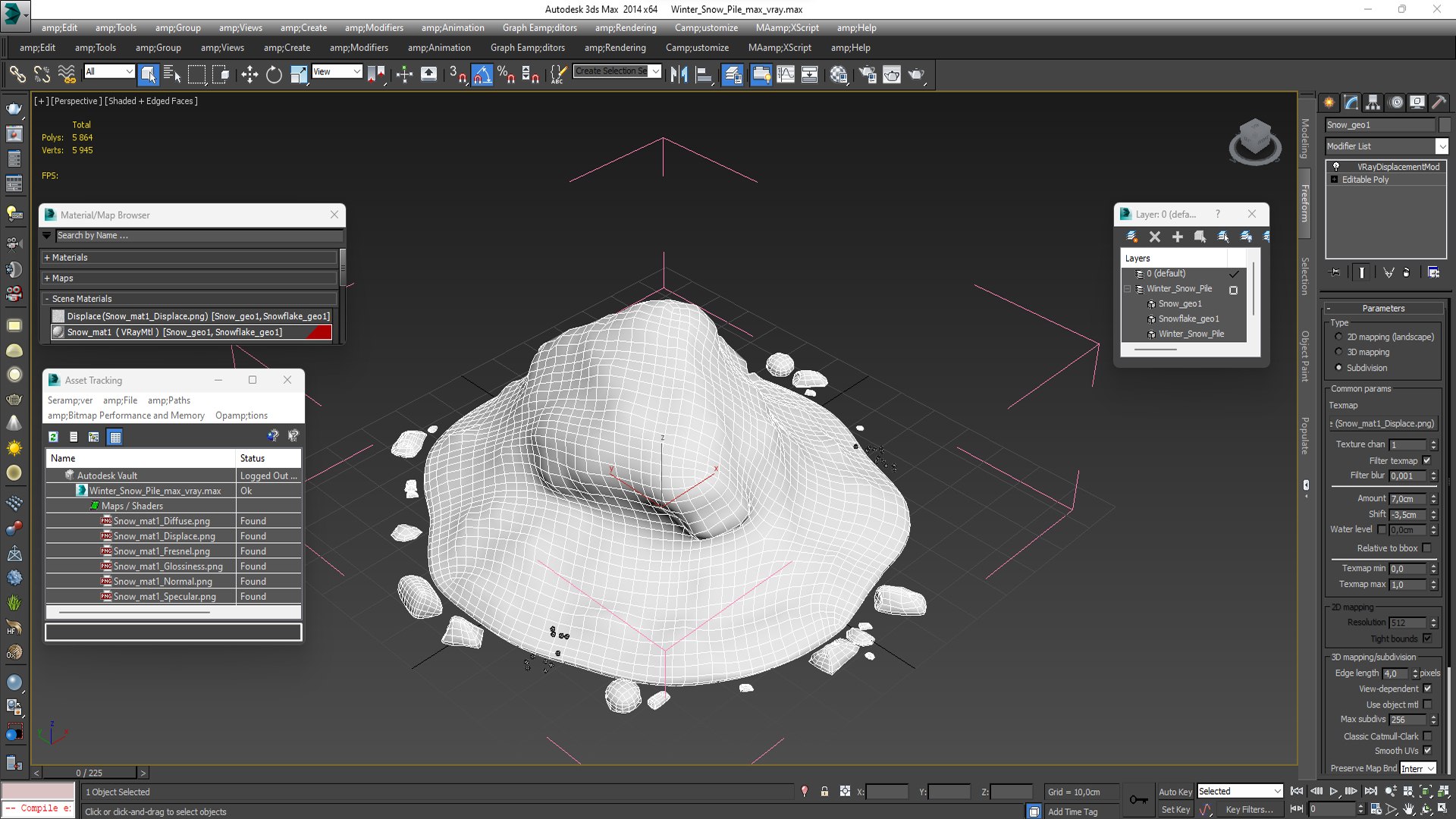Winter Snow Pile 3D Model - TurboSquid 2117688