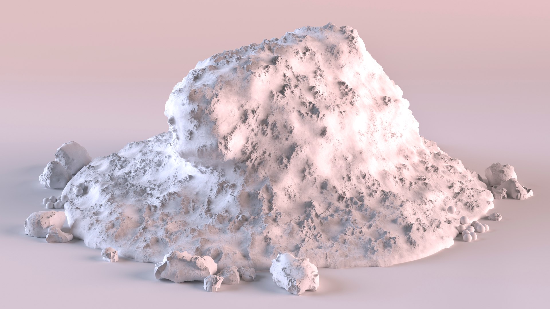 Winter Snow Pile 3D Model - TurboSquid 2117688