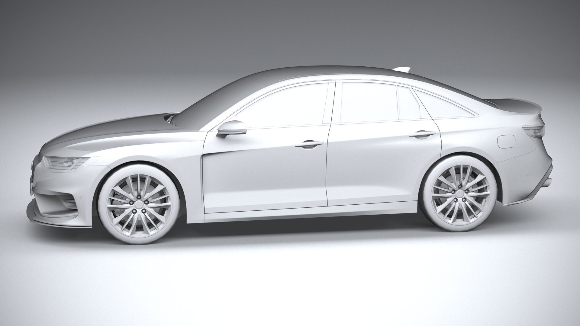 Generic Sedan V2 2020 LowPoly 3D - TurboSquid 1813110