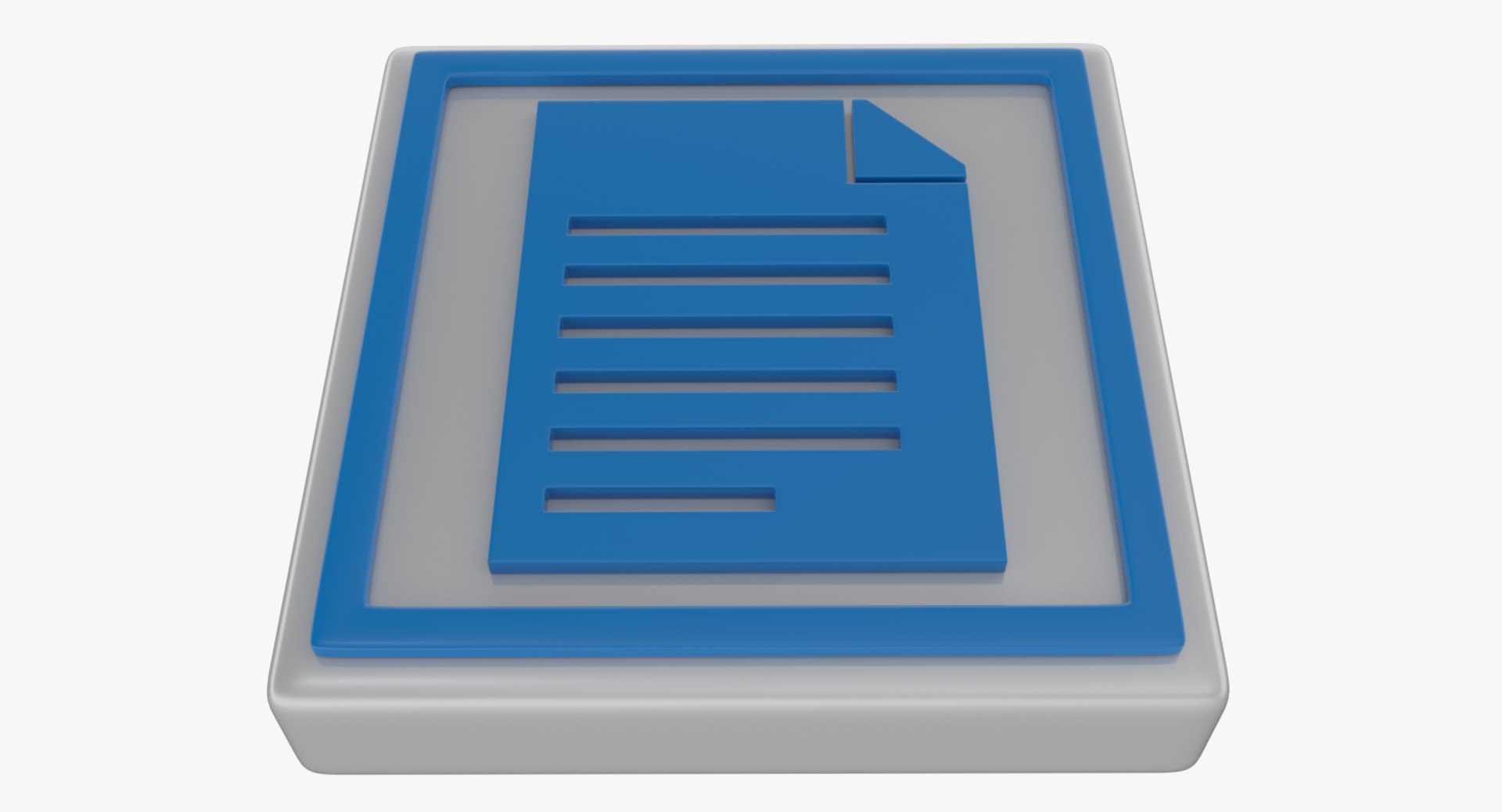 Icon Document 3d Model