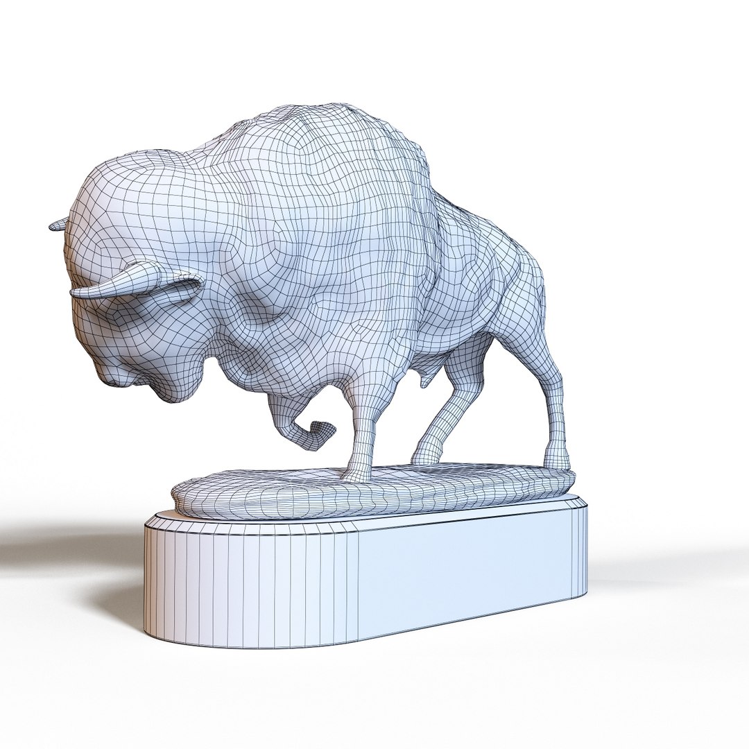 Bronze Bison Model - TurboSquid 1212950