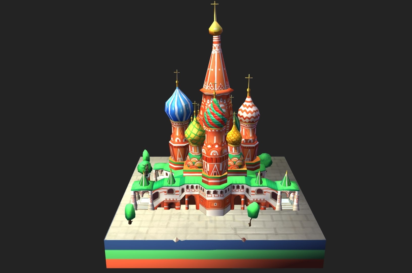 Basils cathedral moscow kremlin 3D model - TurboSquid 1276648