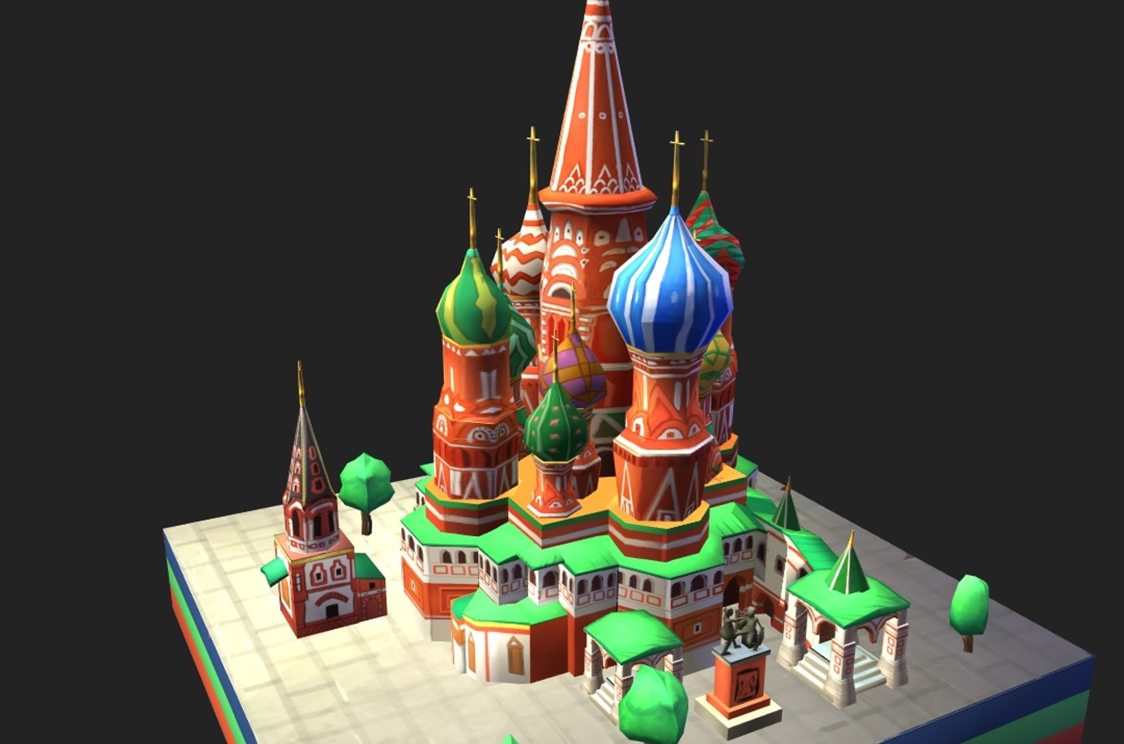 Basils cathedral moscow kremlin 3D model - TurboSquid 1276648