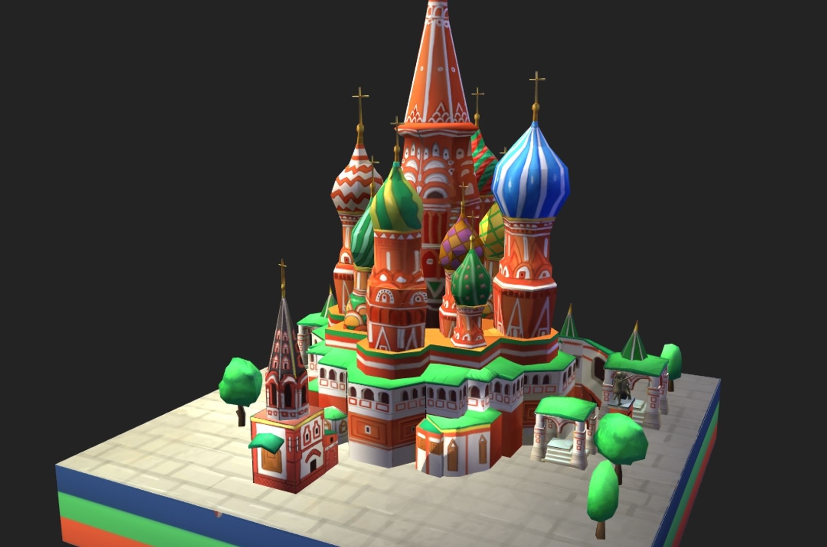Basils cathedral moscow kremlin 3D model - TurboSquid 1276648