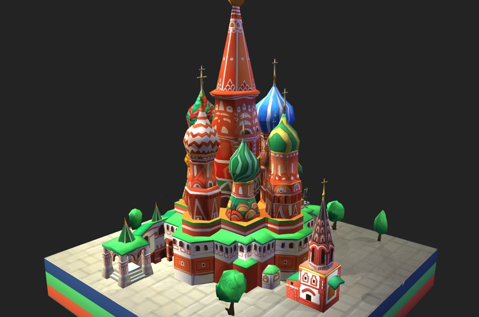 Basils cathedral moscow kremlin 3D model - TurboSquid 1276648