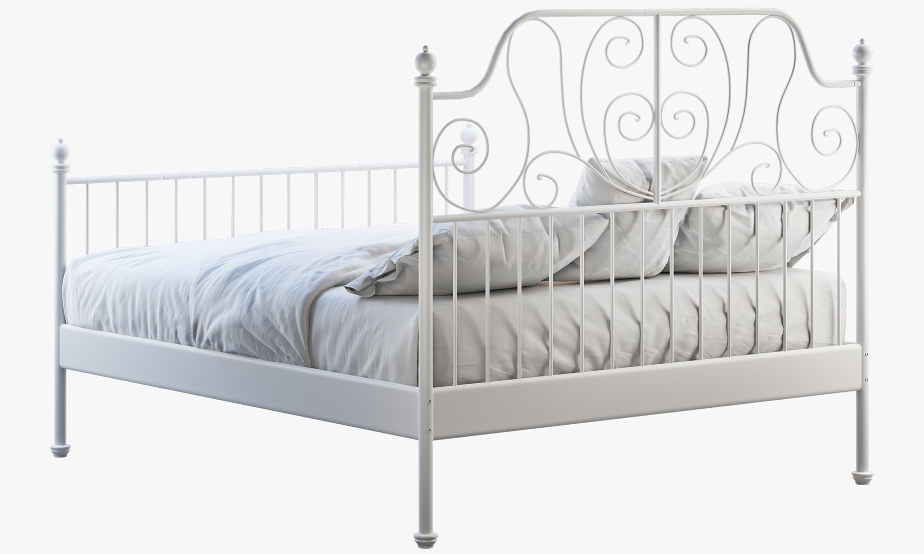 3D ikea leirvik bed - TurboSquid 1442946