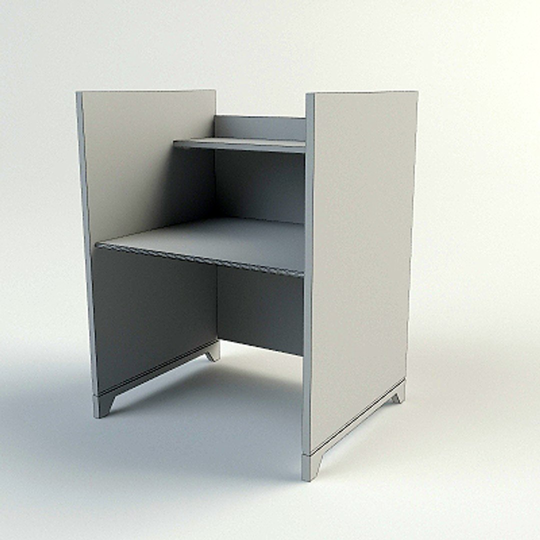 Study Carrel - Materials 3d Max